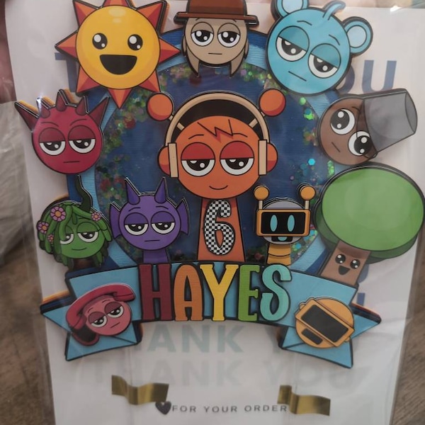 Sprunki Cake Topper | Sprunki Birthday Decoration | Sprunki TV ...