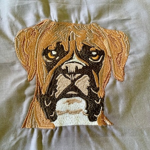 Boxer Dog Embroidery Pattern, Machine Embroidery Designs, Download, Pet ...