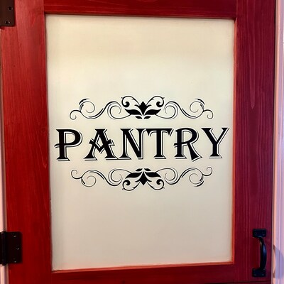 Pantry Decal Vinyl Wall Decal Kitchen Labels Pantry Door Pantry Wall ...