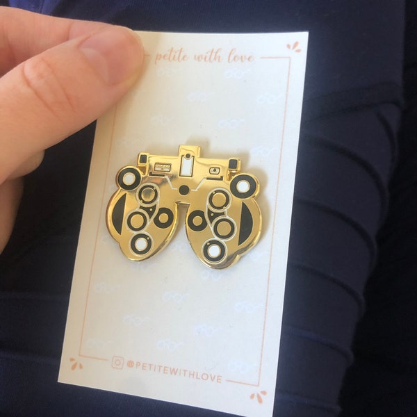 Gold Optometry Enamel Pin - Optometrist Eye Doctor Graduation Birthday ...