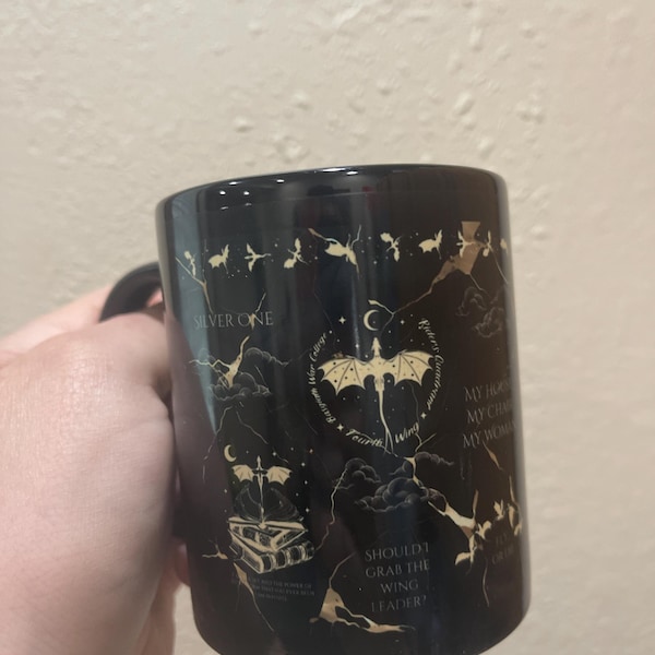 Fourth Wing Mug Bookish Dragon Mug Romantasy Mug for Xaden Riorson Fans ...
