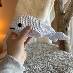 PATTERN: Bianca the Beluga Whale Pattern Amigurumi Beluga Pattern ...