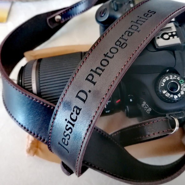 Personalized Leather Camera Strap, Custom Camera Strap for Digital ...