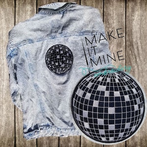 Disco Ball Machine Embroidery or Appliqué Designs in Several Sizes and ...