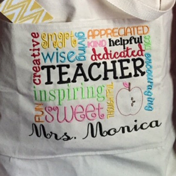 Teacher Subway Art Embroidery Design- INSTANT DOWNLOAD - Etsy