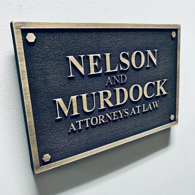 Daredevil Nelson and Murdock Sign Replica - Etsy