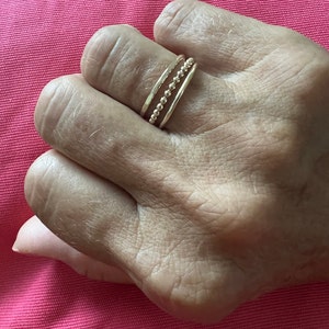 14k Gold Filled Stacking Rings Thin Dainty Ring Stackable - Etsy