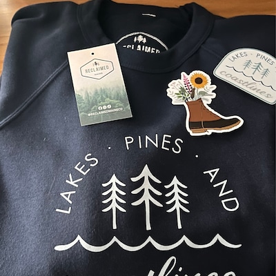 Maine Starry Night Sticker Lake Sticker Loon Sticker Maine Sticker ...