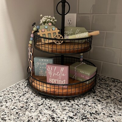 BUNDLE // Spring Tier Tray Decor // Spring Signs // Tier Tray Decor ...