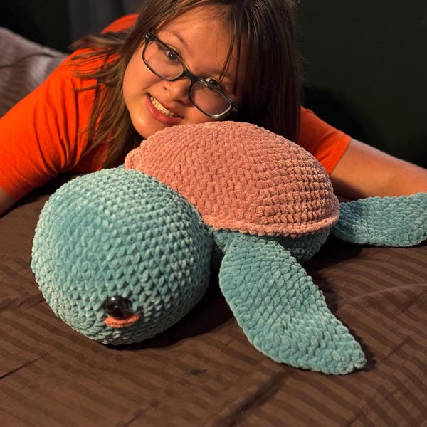 Crochet Jumbo Turtle (human Size) Pattern PDF Download Extra Large ...