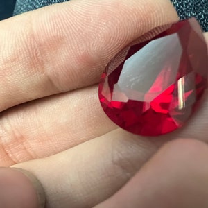 Blood-red Ruby Oval Cut Gemstone Egg Shape Faceted Ruby Gem | Etsy