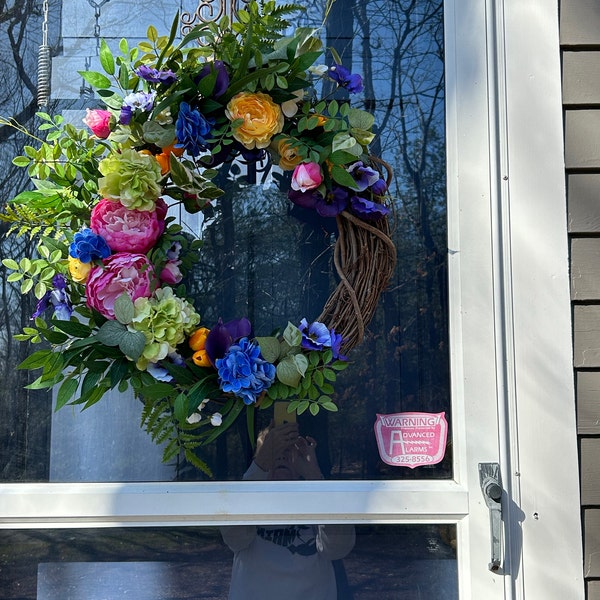 Oklahoma State Cowboys Front Door Wreath, OSU Football Wreath, Sports ...