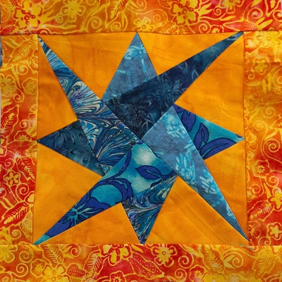 Tangled Stars Quilt Knot Chain Template Quilting Block Pattern PDF - Etsy