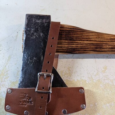 Leather & Waxed Canvas Axe Carry Case and Shoulder Bag - Etsy