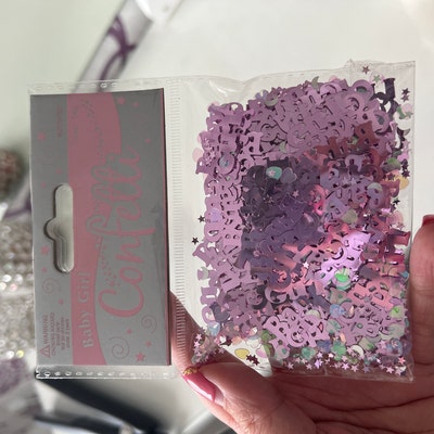 Baby Girl Table Confetti, Baby Shower Table Decoration Pink Baby Shower ...