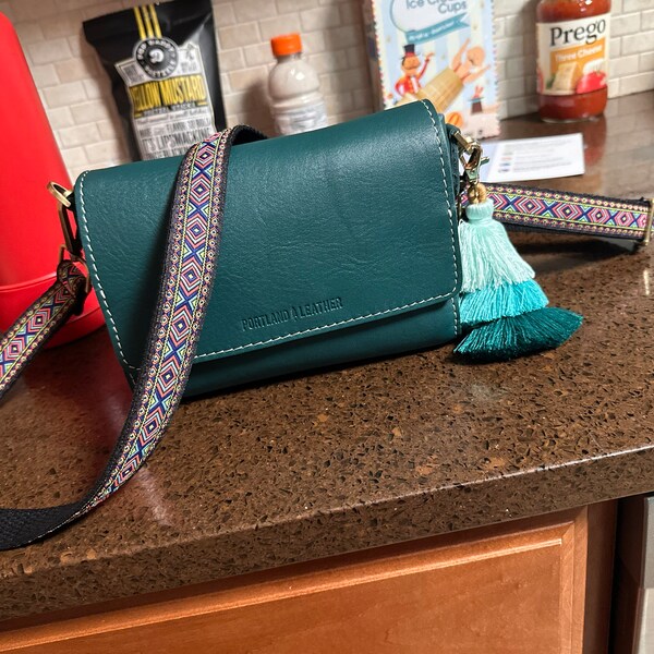 Slim Retro Purse Strap, Geometric Pattern, Replacement Crossbody Strap ...