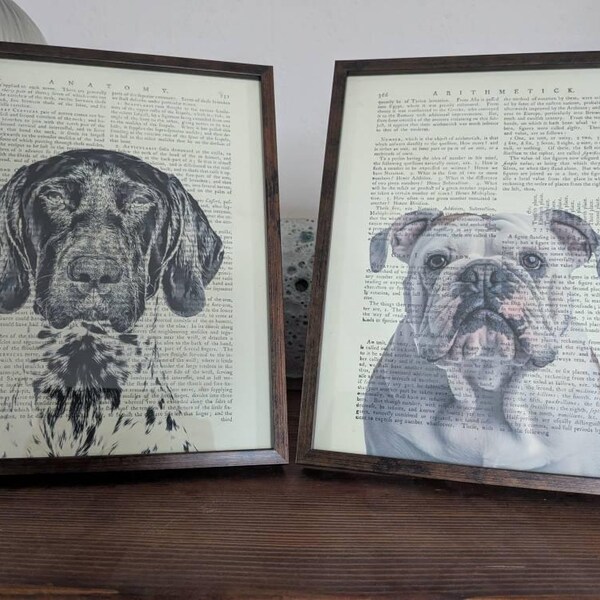 Three Wise Monkeys Dictionary Art Print Set, See No Evil, Hear No Evil ...