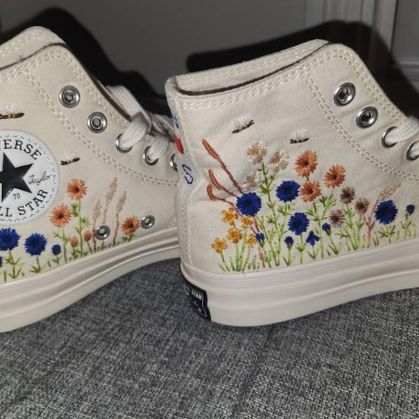 Custom Mushroom Converse Embroidery Chuck Taylor/handmade Personalized ...