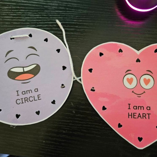 Shapes Printable Lacing Cards. Toddler and Preschool Fine Motor Skill ...