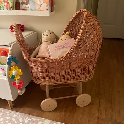 Wicker Chest in Natural Color, Toy Trunk, Wicker Toy Chest, Child Toy ...