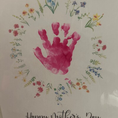 20 Valentine Handprint Art Printable Valentine's Day Classroom Mom ...