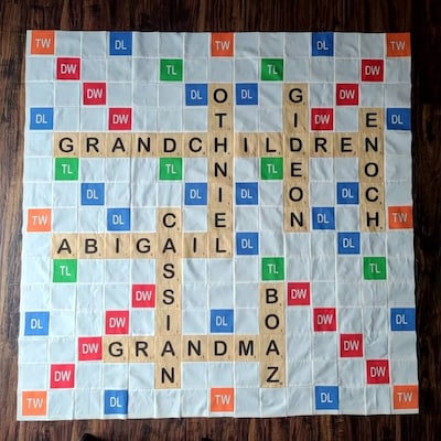Scrabble Quilt Pattern - Etsy