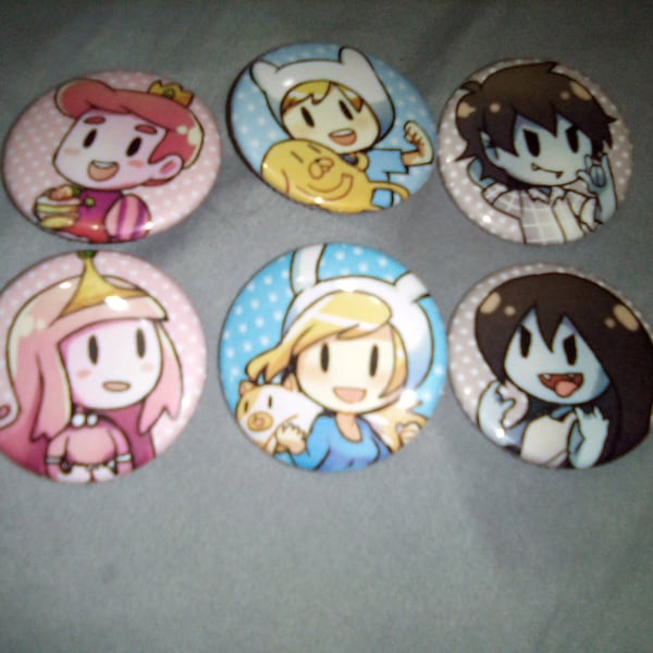 Adventure Time Button Set (3) - Etsy