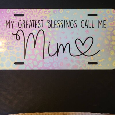 Mama Cowhide License Plate, Custom Car Tag for Women, Car Coasters, Cow ...