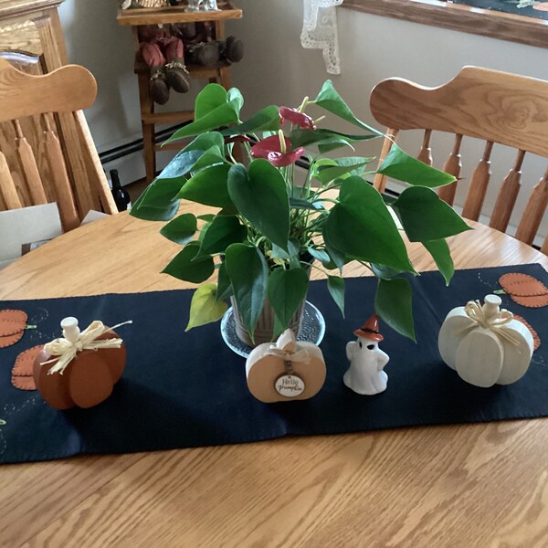 Pumpkin Table Runner /primitive Pumpkin Table Runner /fall Table Runner ...