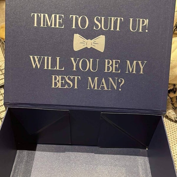 Time to Suit Up! Will You Be My Best Man? Groomsman, Best Man Gift ...