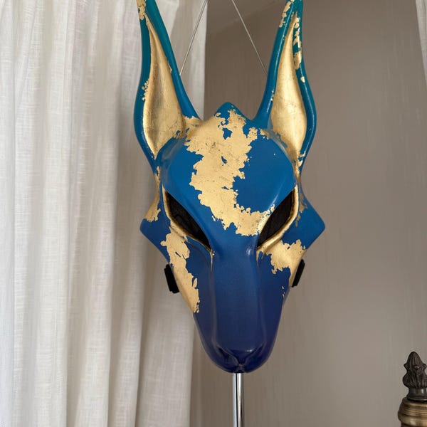 Samurai Half Mask: Red Mempo Mask Tsushima, Red Half Face Mask Cosplay ...