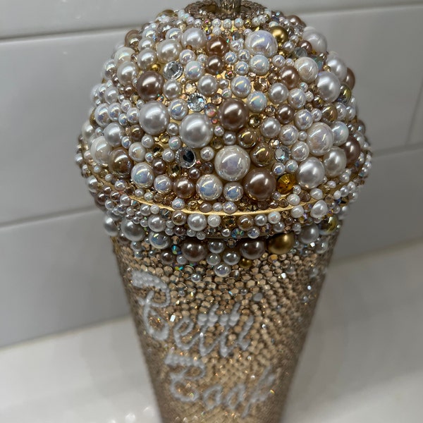 Custom Bling Football - Rhinestone Decorated Sports Ball - Personalized ...