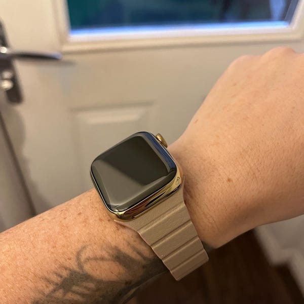 Leather Handmade Strap for Apple Watch Straight and Slim Band 10, 9, 8 ...