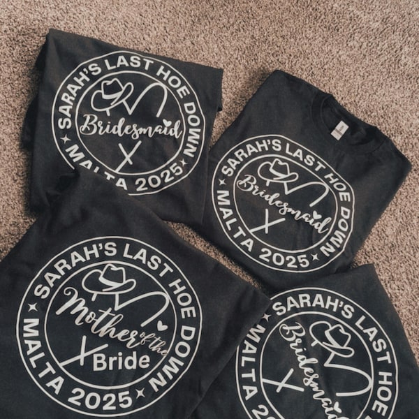 Custom Western Themed Bachelor Party Shirt Groom Last Rodeo Country ...