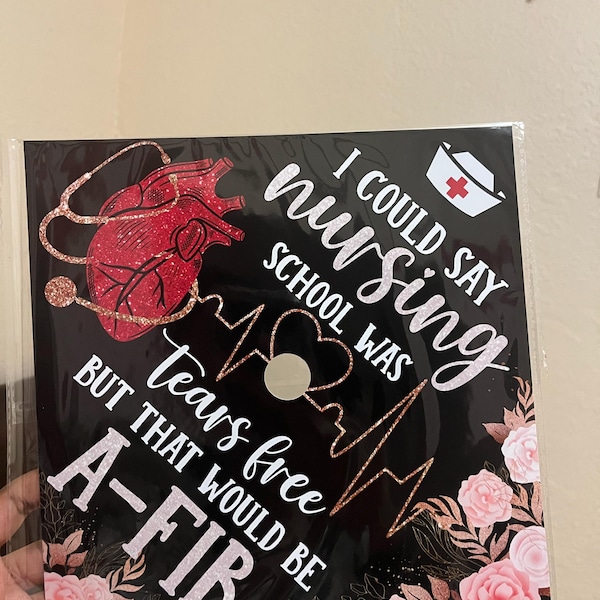 Personalized Nicu Nurse Graduation Cap, Custom Nursing Grad Cap Topper ...