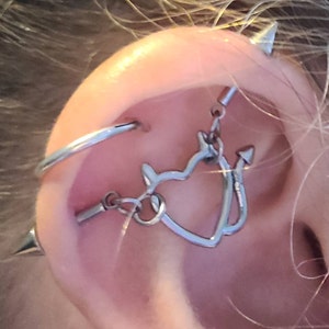 PAIR Alien Iridescent Stainless Steel Screw Fit Plugs Space Martian ...