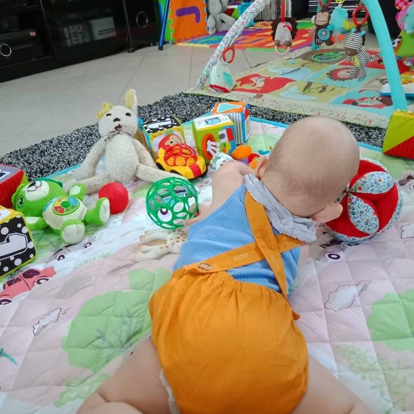 Play Mat, 130cm Round Baby Play Mat, Tummy Time Mat, Playmat, Nursery ...