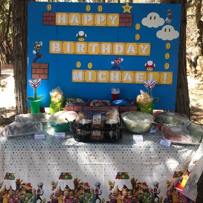 Super Mario Inspired Baby Shower Decorations Personalised Printables ...