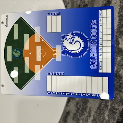 9x12 Metal Custom Dugout Lineup Board - Etsy