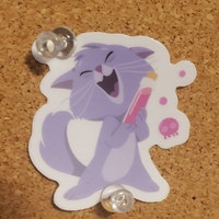 Yzma Cat With Potion Transparent Sticker/ Laptop iPhone Water Bottle ...