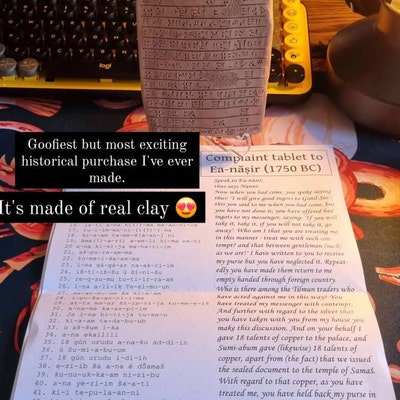 Old Babylonian Replica Cuneiform Tablet - Etsy