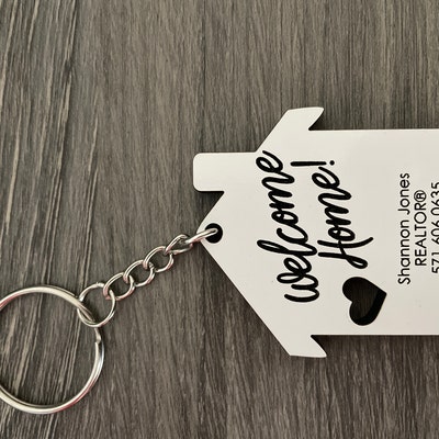 BULK Welcome Home Keychain Closing Gift - Etsy