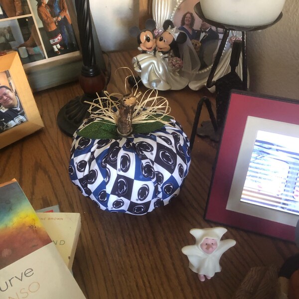 Uga,fabric College Pumpkin, Fall Decor, Autumn Decor, College Football ...