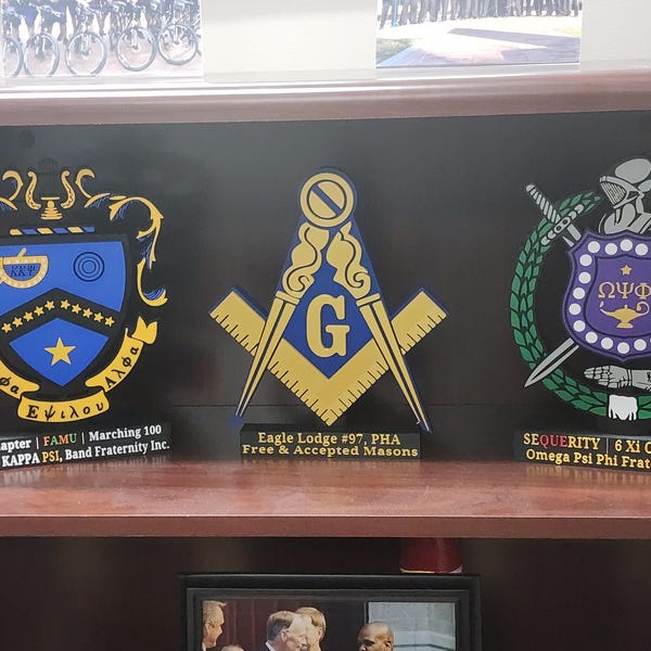 11 3D Freemasonry Masonic Crest Desk Signs - Etsy