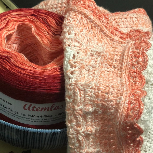 Atemlos - Red Gradient Yarn - Red Cotton Yarn - Red Acrylic Yarn ...