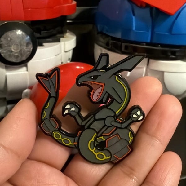 Rayquaza Pokemon Enamel Pin, Lapel Pin, Hat Pin - Etsy