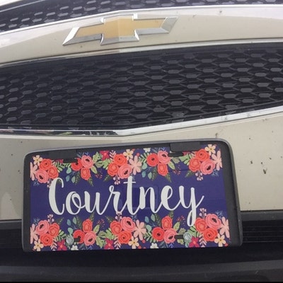 Personalized Car Tag-personalized License Plate-monogram Car Tag ...