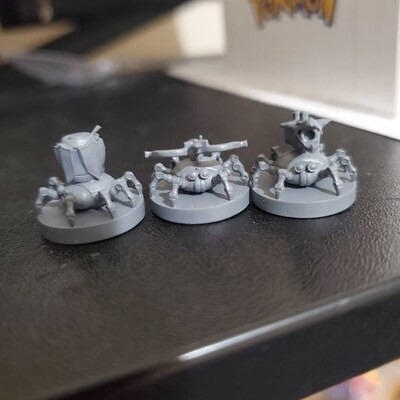 Eldritch Cannons Flamethrower, Force Ballista, and Protector Miniatures ...