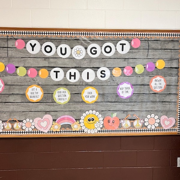 BOHO Rainbow Birthday Bulletin Board Birthday Display Editable - Etsy