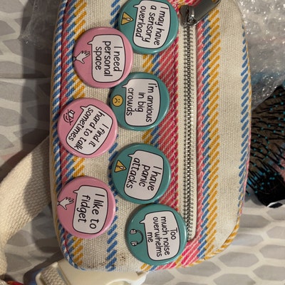 I Like to Fidget Badge Pin Stimming Pins Stim Fidget Gift - Etsy